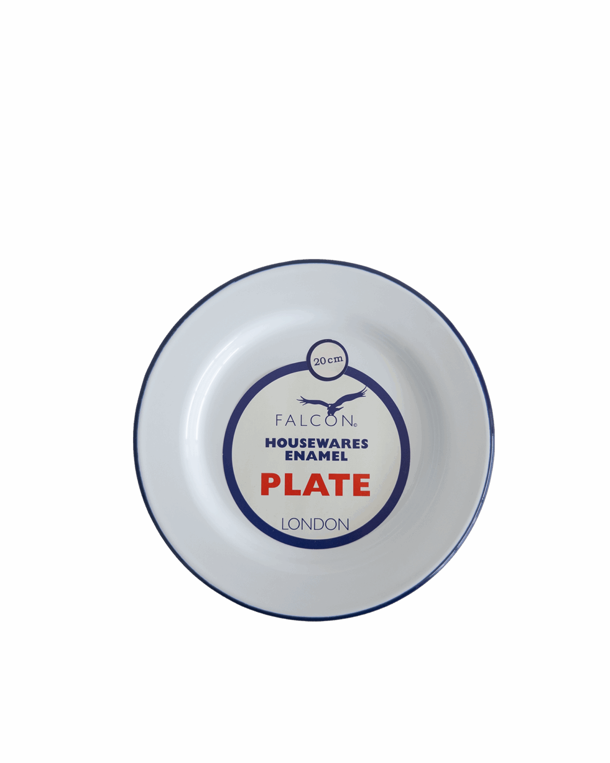 Falcon Enamelware Side Plate - 20cm - Artichoke